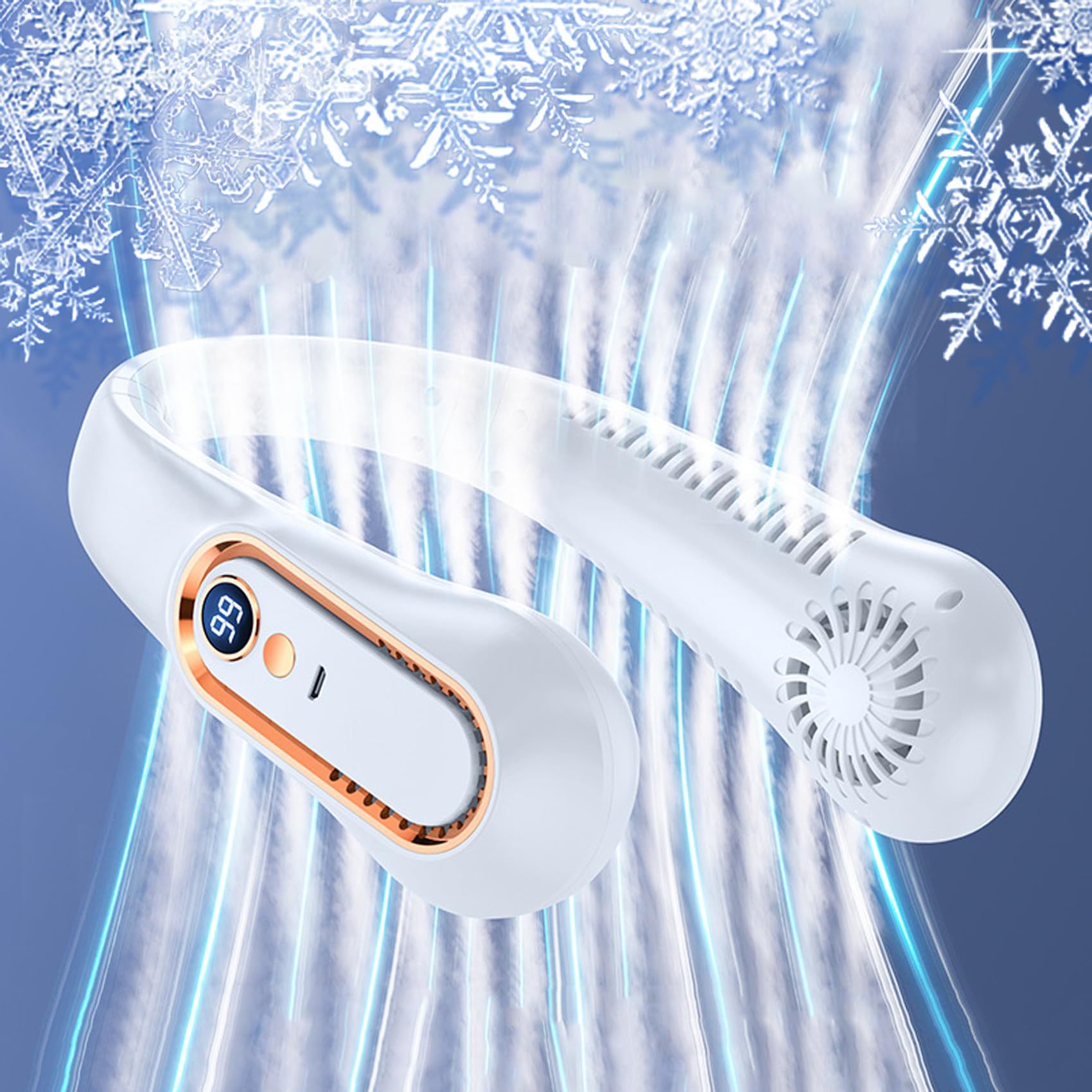 Neckbreeze - Neckbreeze Neck Fan, 5 Speeds Adjustable Neckbreeze ...