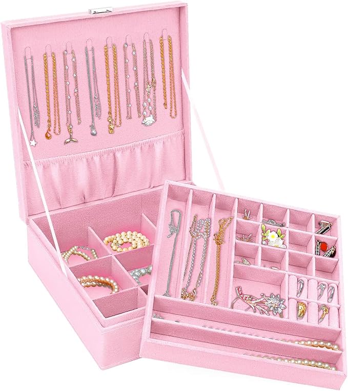 Amazon.com: MOSISO Jewelry Box, Jewelry Storage Case Organizer ...