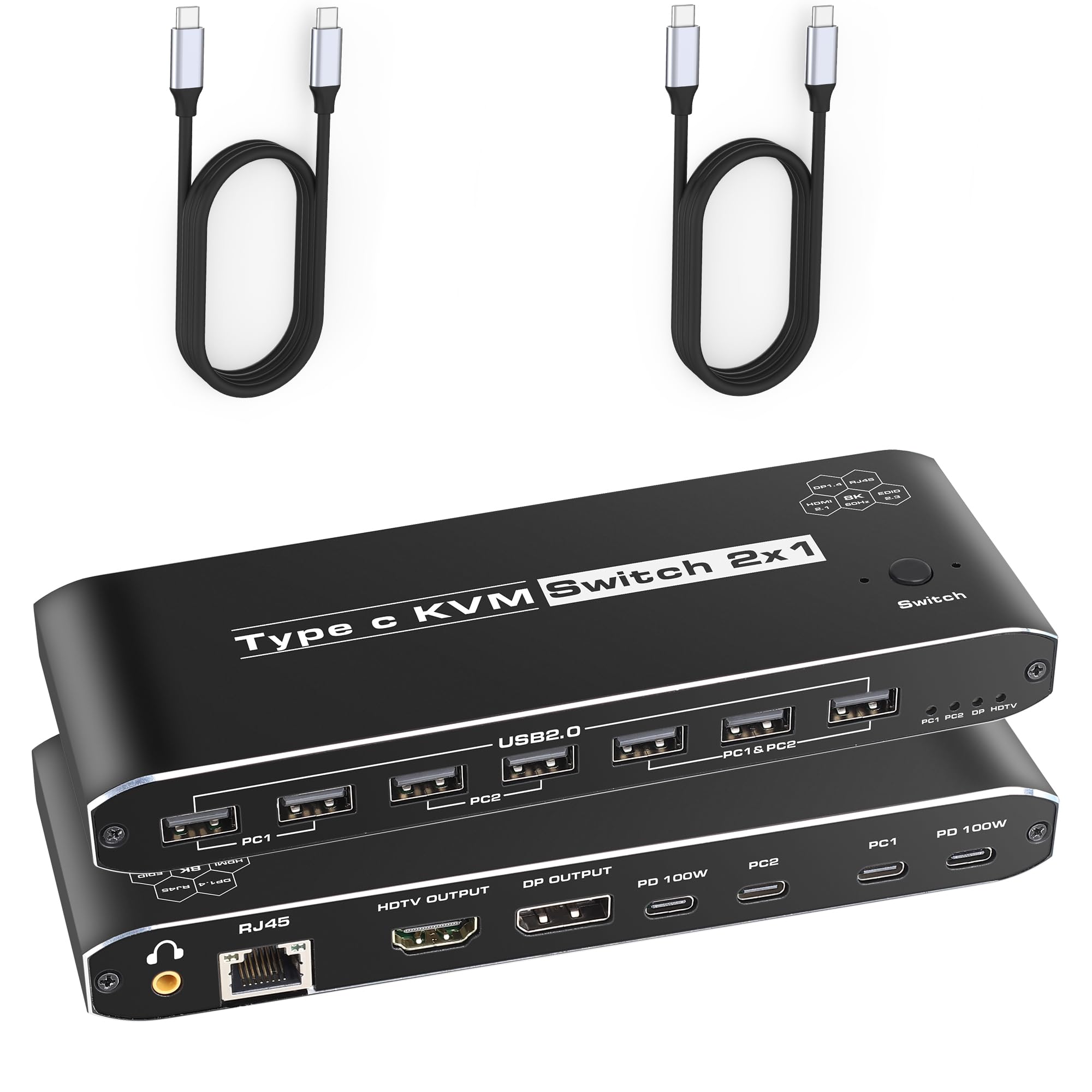 Snapklik.com : Type-C KVM Switch