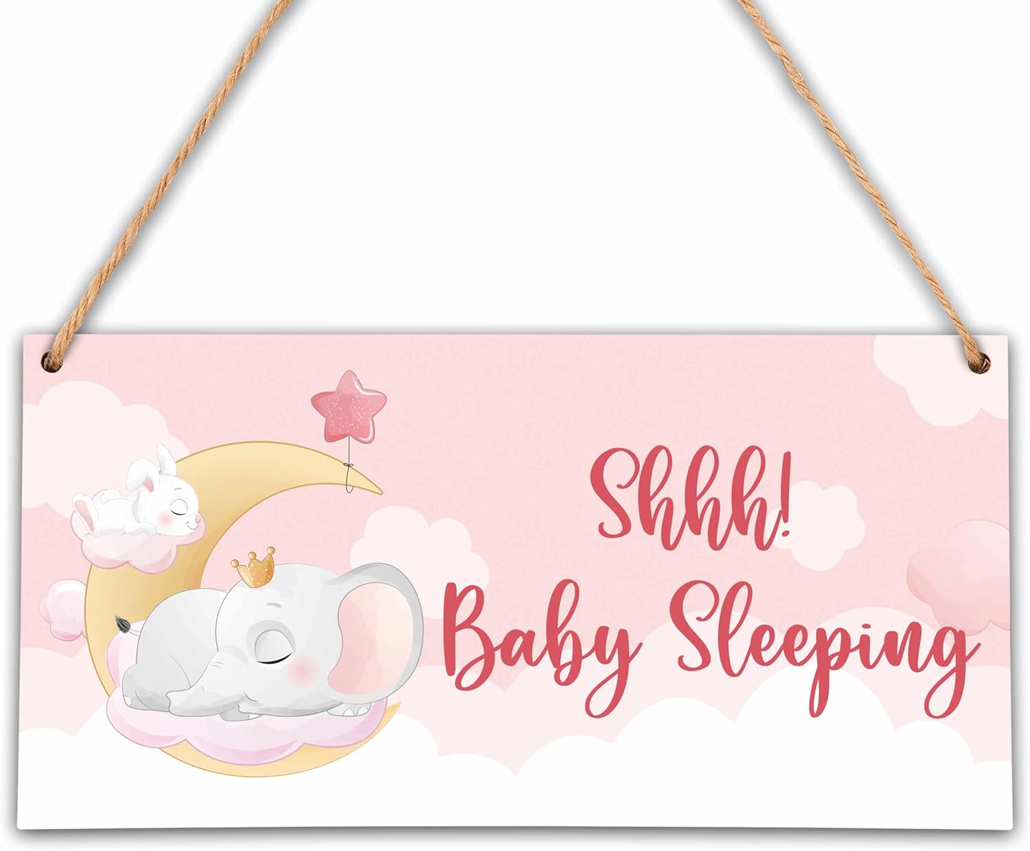 Amazon.com: Qinkel Please Do Not Knock Or Ring Doorbell Sign, Shhh Baby ...