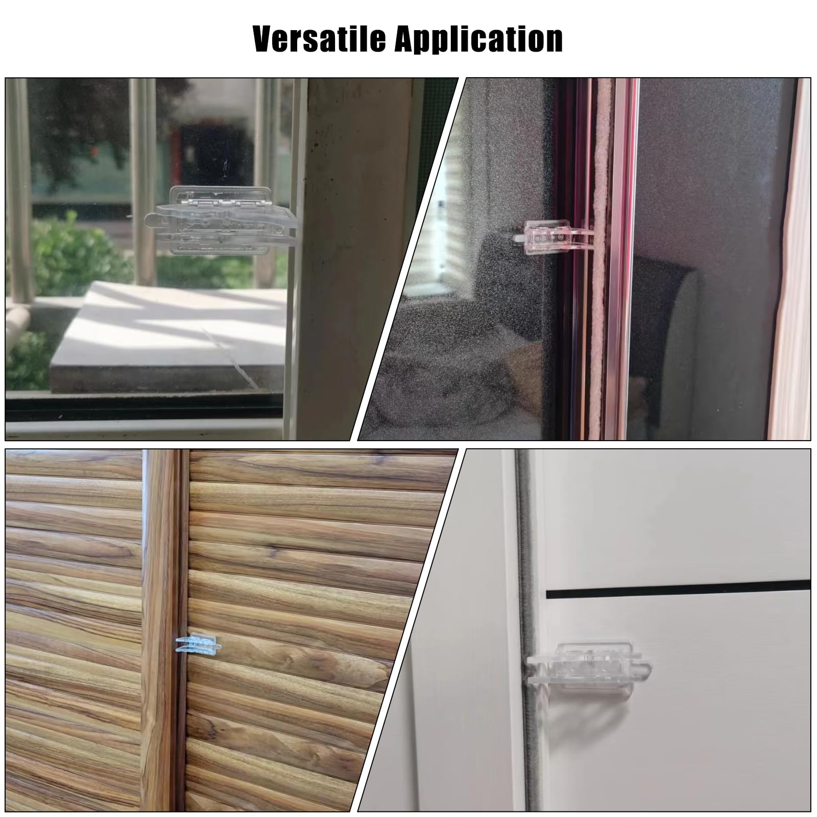 Snapklik.com : 4 Pack Window Child Safety Locks Self Adhesive Sliding ...