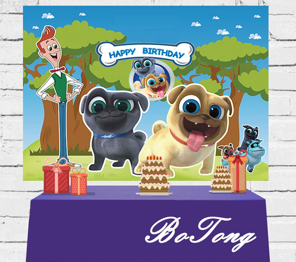 Buy BoTong Puppy Dog Pals Paw Patrol Birthday Party Theme Backdrop Boys ...