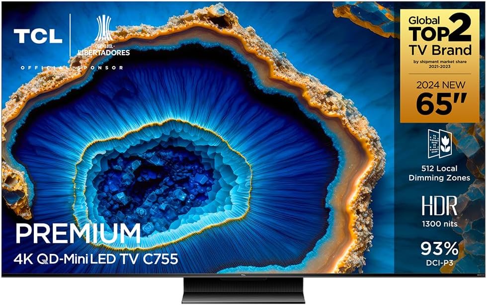 TCL Premium 4K QD-Mini LED 65" C755 Google TV Dolby Vision IQ | Amazon ...