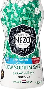 Nezo Low Sodium Iodized Salt 450g : Amazon.ae: Grocery