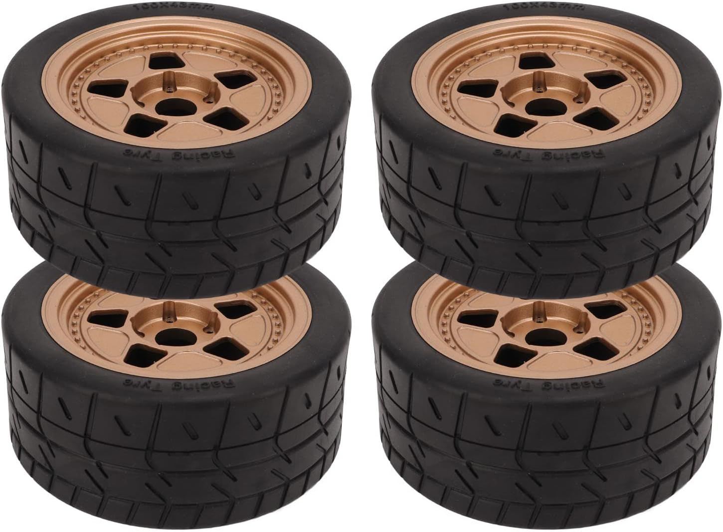 Amazon.com: RC Cars Wheel, Plastic Whees Tire Replacement RC Cars Wheel ...