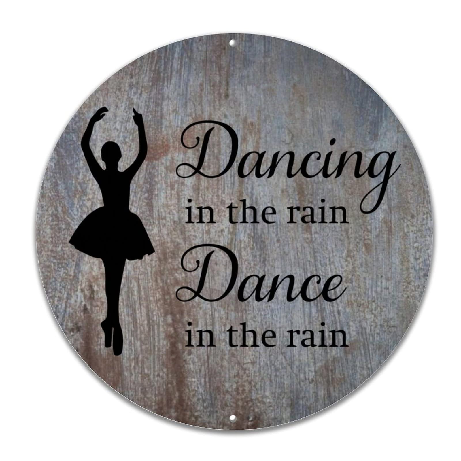 Dance Rain Sign Learning To Dance In The Rain Inset Box Sign