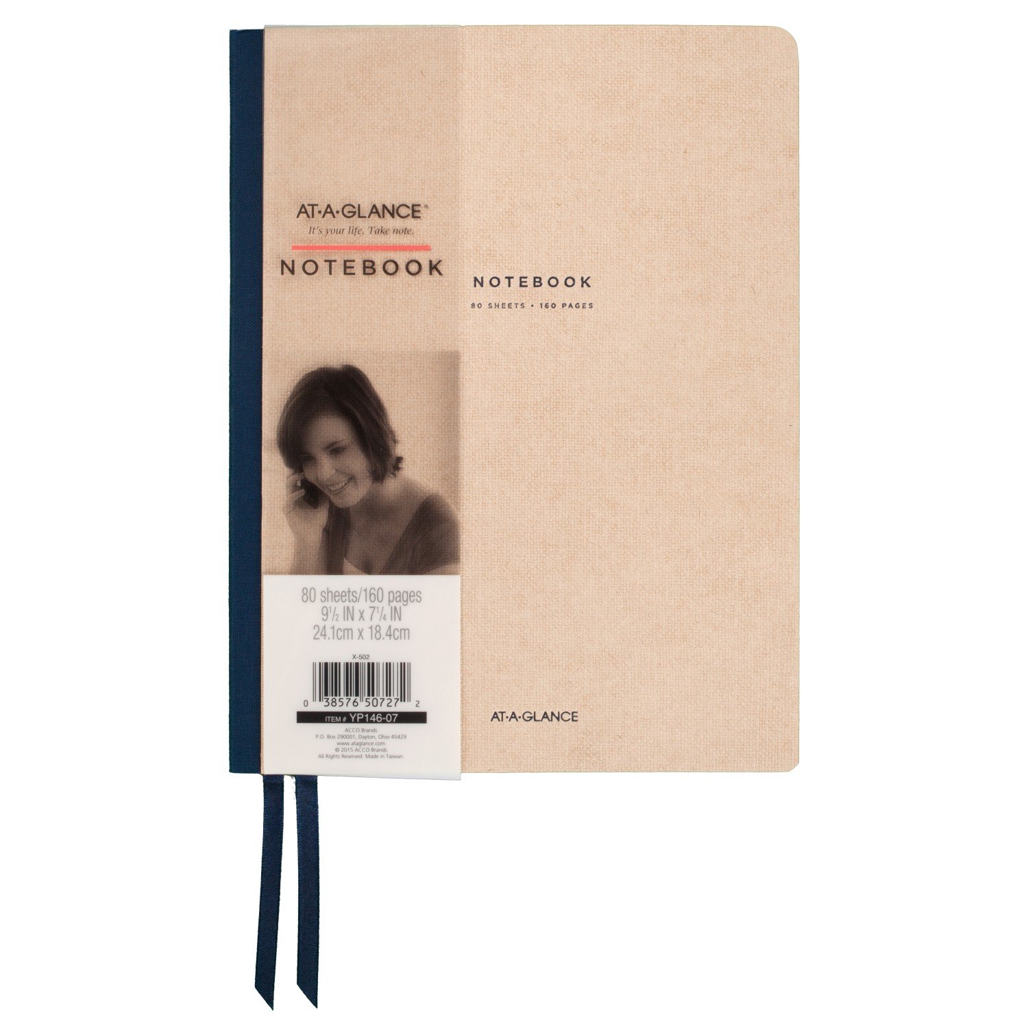 Snapklik.com : AT-A-GLANCE Notebook, Casebound, Ruled, 80 Sheets, 9-1/2 ...