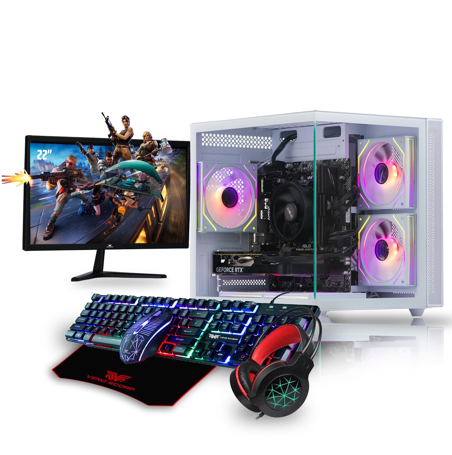 Veno Scorp Gaming PC Bundle Intel Core i7 6th Gen AMD RX580 8GB ...