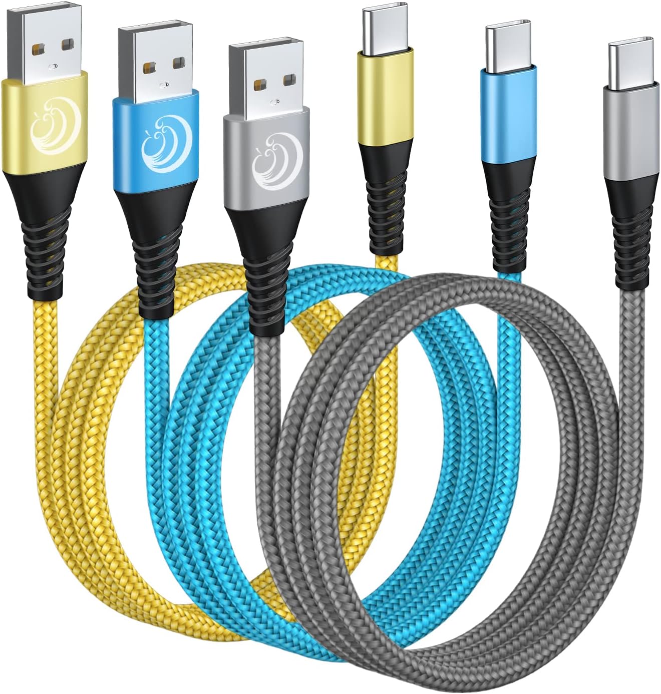 Amazon.com: 3-Pack 6FT Micro USB Cable Android Charger Cord,Long ...