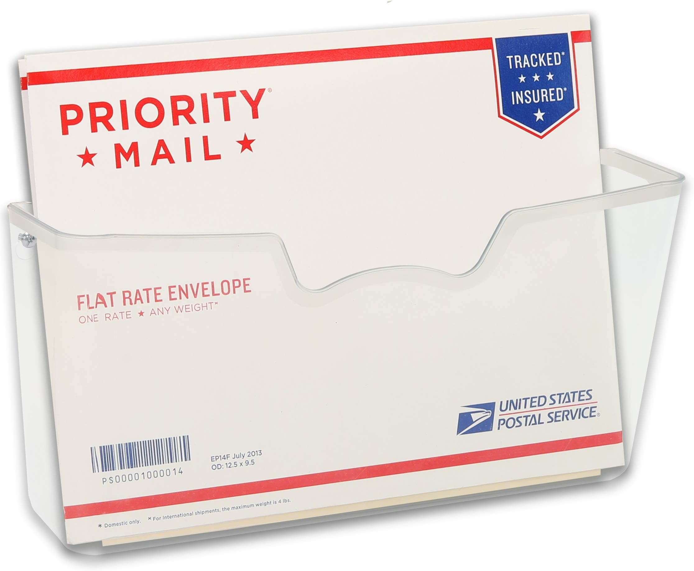 Amazon.com: Universal UNV08122 13 in. x 4.13 in. x 14.5 in. Plastic ...