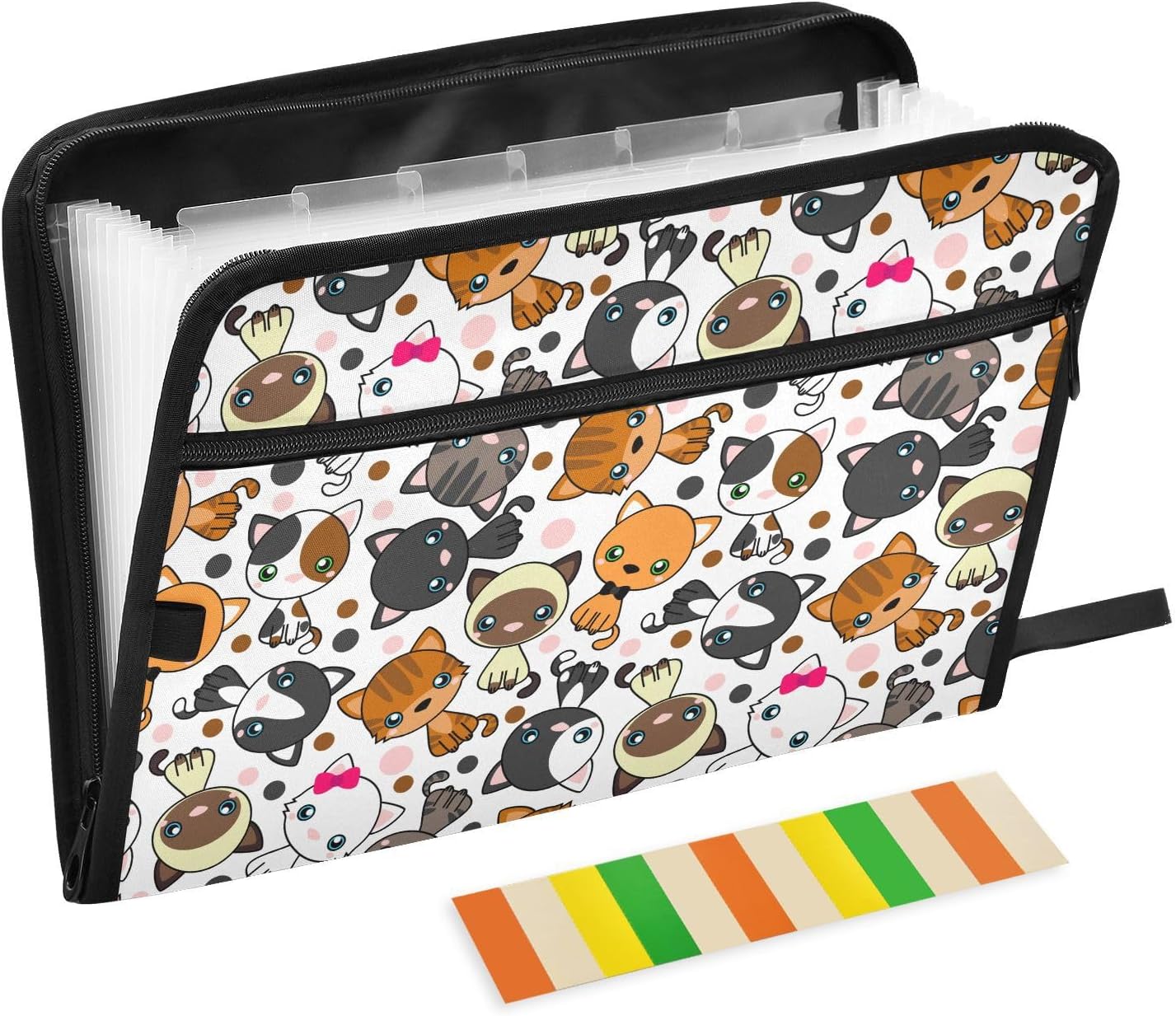 Amazon.com : Sletend Expanding File Pocket Folder Organizer Cat Funny ...