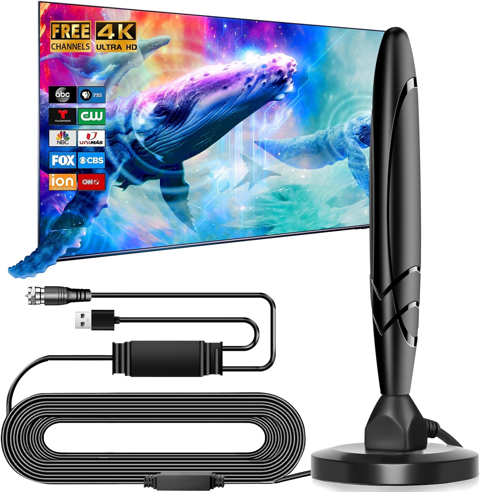 Amazon.com: Digital TV Antenna - HDTV Antenna for Smart T V Indoor ...