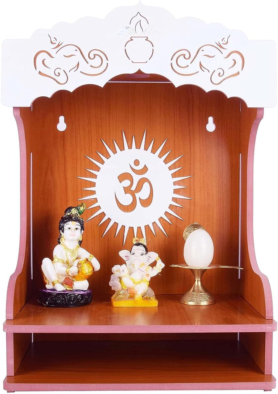 Amazon.com: OM Temple Mandir Wooden Temple Pooja mandir Om Temple for ...