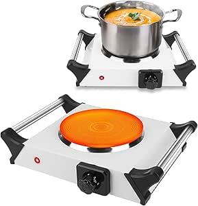 Amazon.com: TeqHome Hot Plate, 1000W Portable Electric Stove for ...