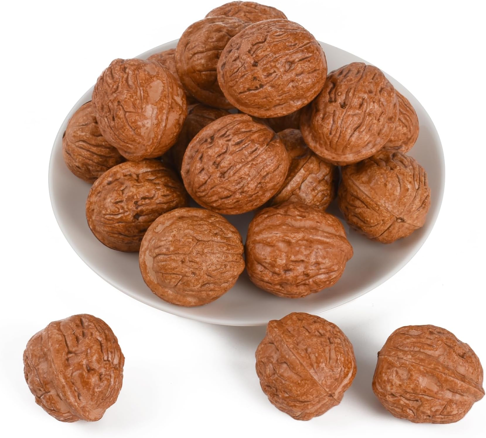 Amazon.com: Gresorth 50pcs Artificial Walnut Decoration Fake Lifelike ...