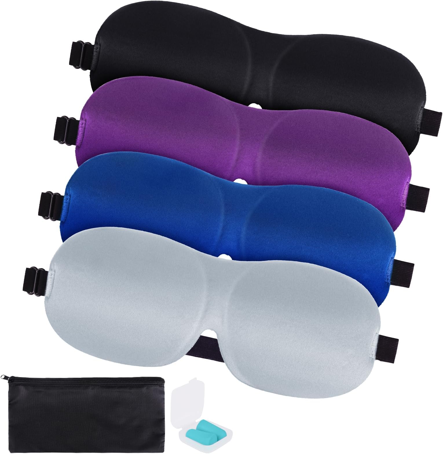 Amazon.com: Bonuci 12 Pack Sleep Mask Blackout 3D Eye Mask for ...