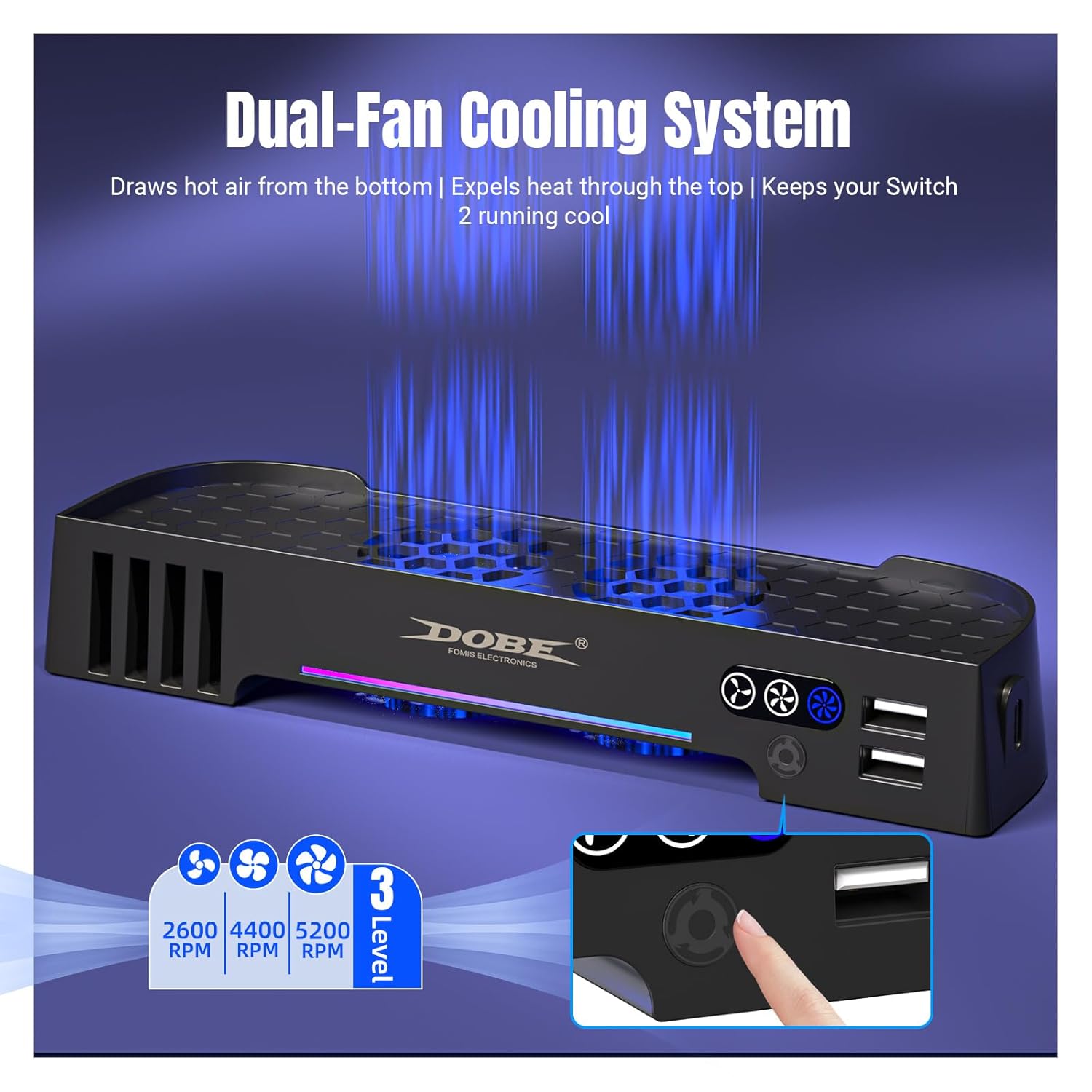 Nintendo Switch 2 Cooling Fan with Dual Quiet Fans & Thailand | Ubuy