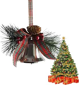 Amazon.co.jp: クリスマスそりの鐘 | クリスマスツリーの鐘鐘飾りの松ぼっくり | クリスマスジングルベル 松ぼっくり ヤドリギ ...