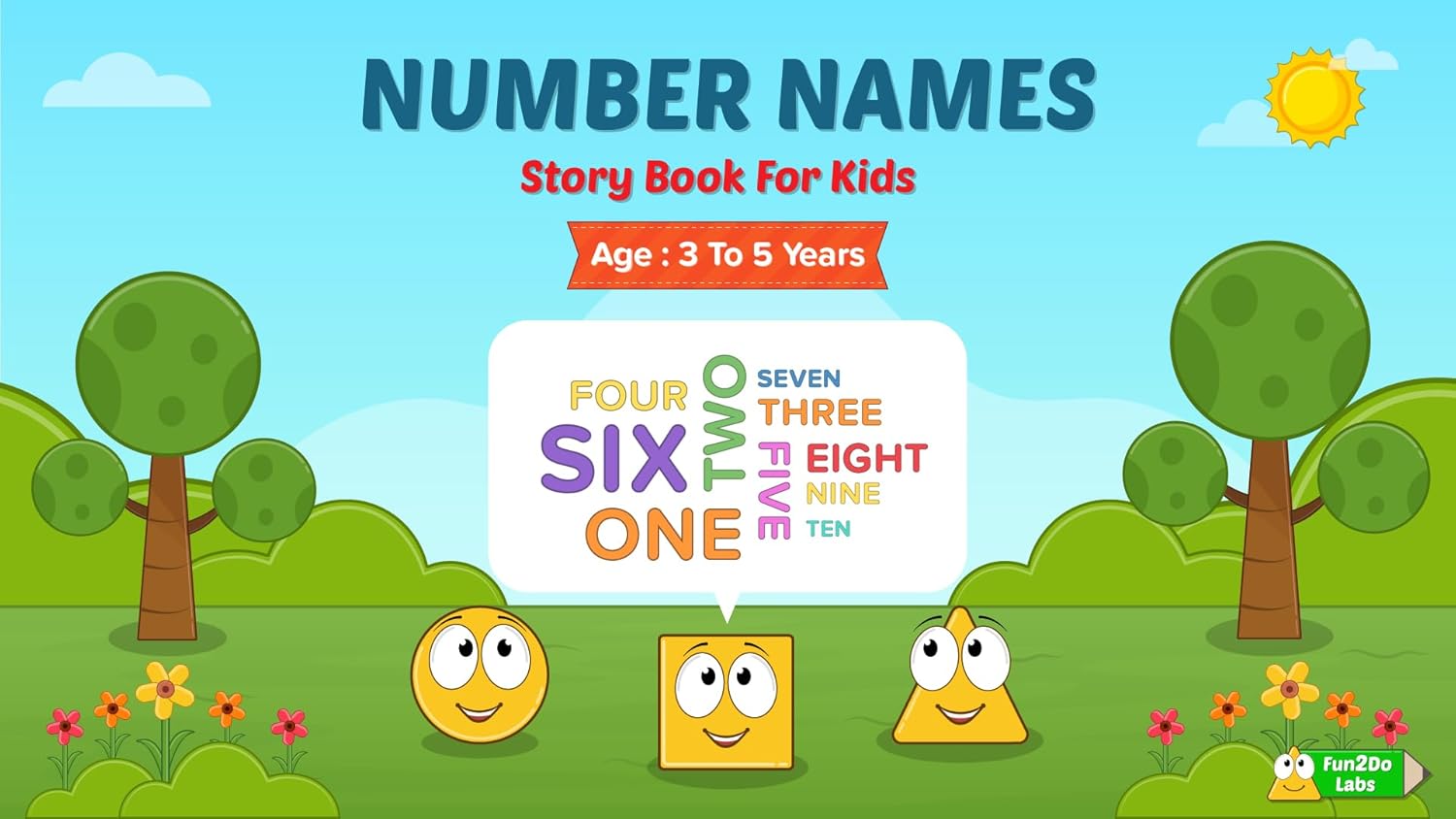 Math Story Book for Kids Aged 3 to 5 : Number Names eBook : Labs ...