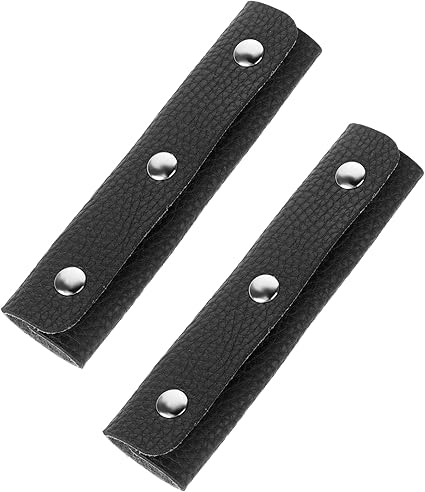 Amazon.com: 2 Pieces Leather Luggage Handle Wraps Covers PU Handbag ...