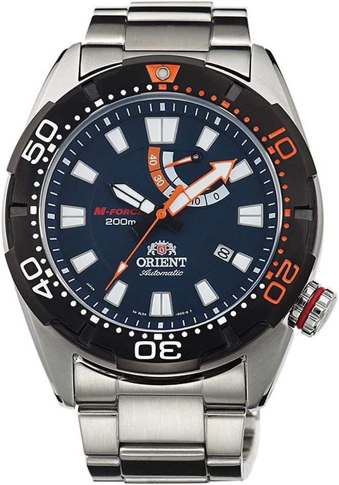 Amazon.com: ORIENT M-FORCE "Bravo" Diving Sports Automatic Power ...