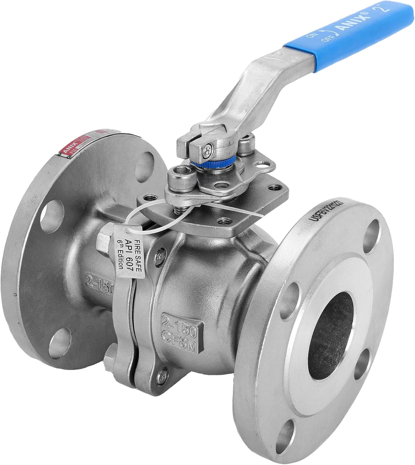 Amazon.com: Anix Stainless Steel Flanged Ball Valve, Stainless Steel ...