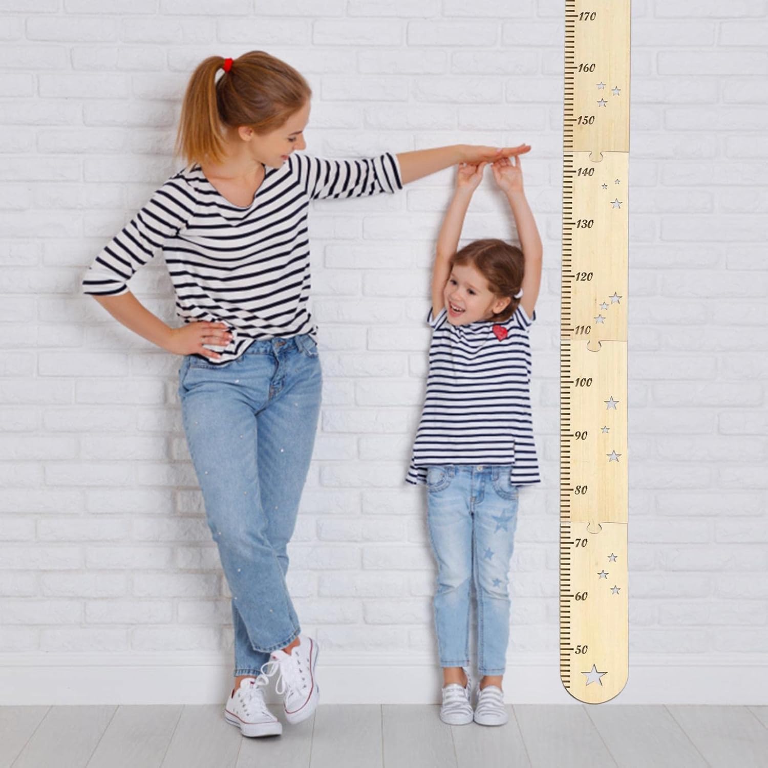 Jeanny Baby Height Growth Chart Wooden Height Chart Ruler Kids Height ...