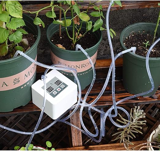 Automatic Drip Irrigation Kit, Self Watering System with Timer and USB ...