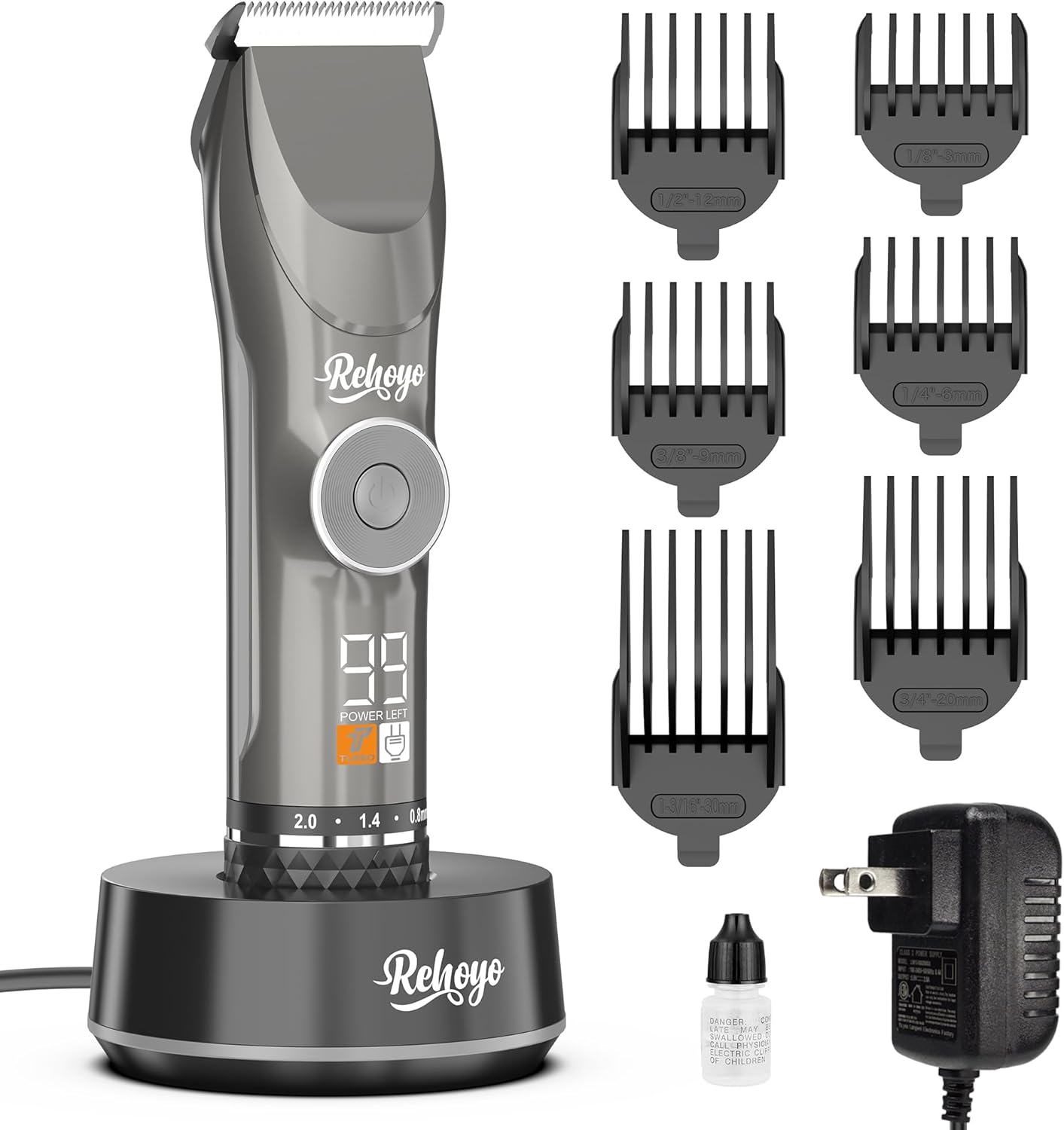 Amazon.com: REHOYO Adjustable Beard Trimmer for Men, Professional ...