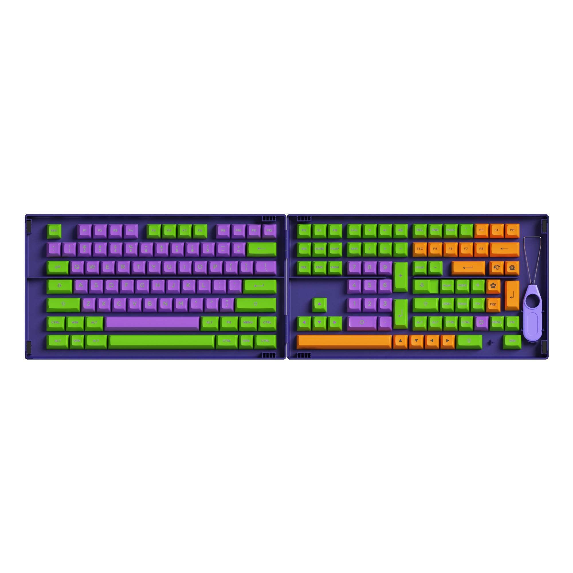 Buy EPOMAKER AKKO EVA-01 158 Keys ASA Profile Double- PBT Full Keycaps ...