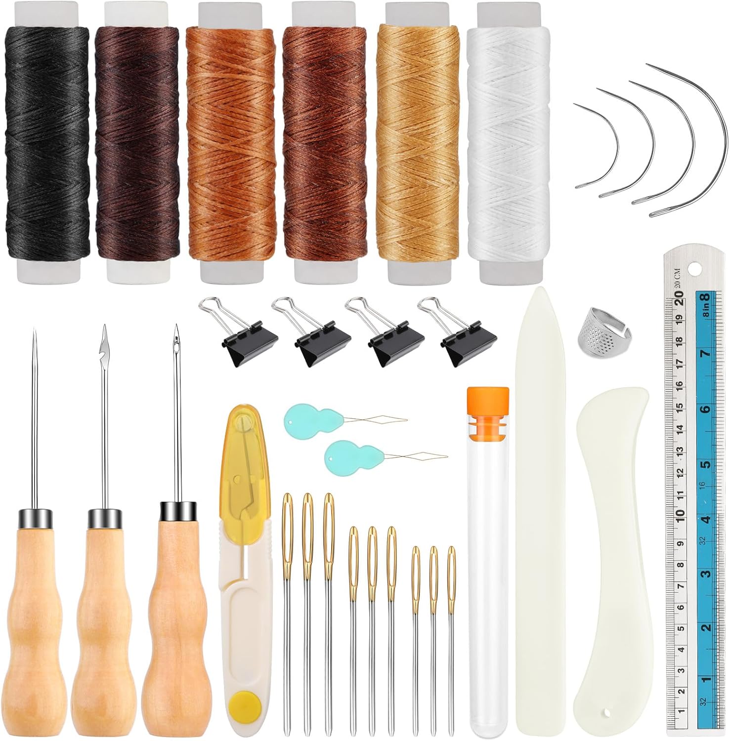 Amazon.com: WONVOC Book Binding Kit, Book Making Kit, Bone Folder Tool ...