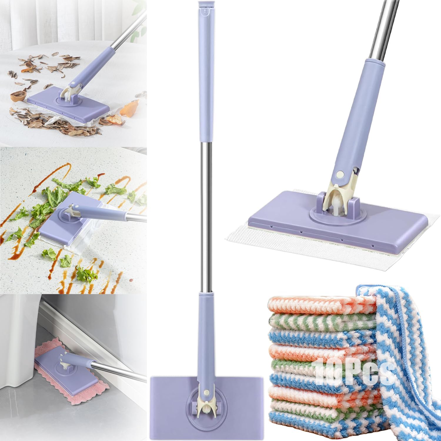 Amazon.com: Automatic Cloth Changing Mini Mop, 2024 Upgraded Hands-Free ...