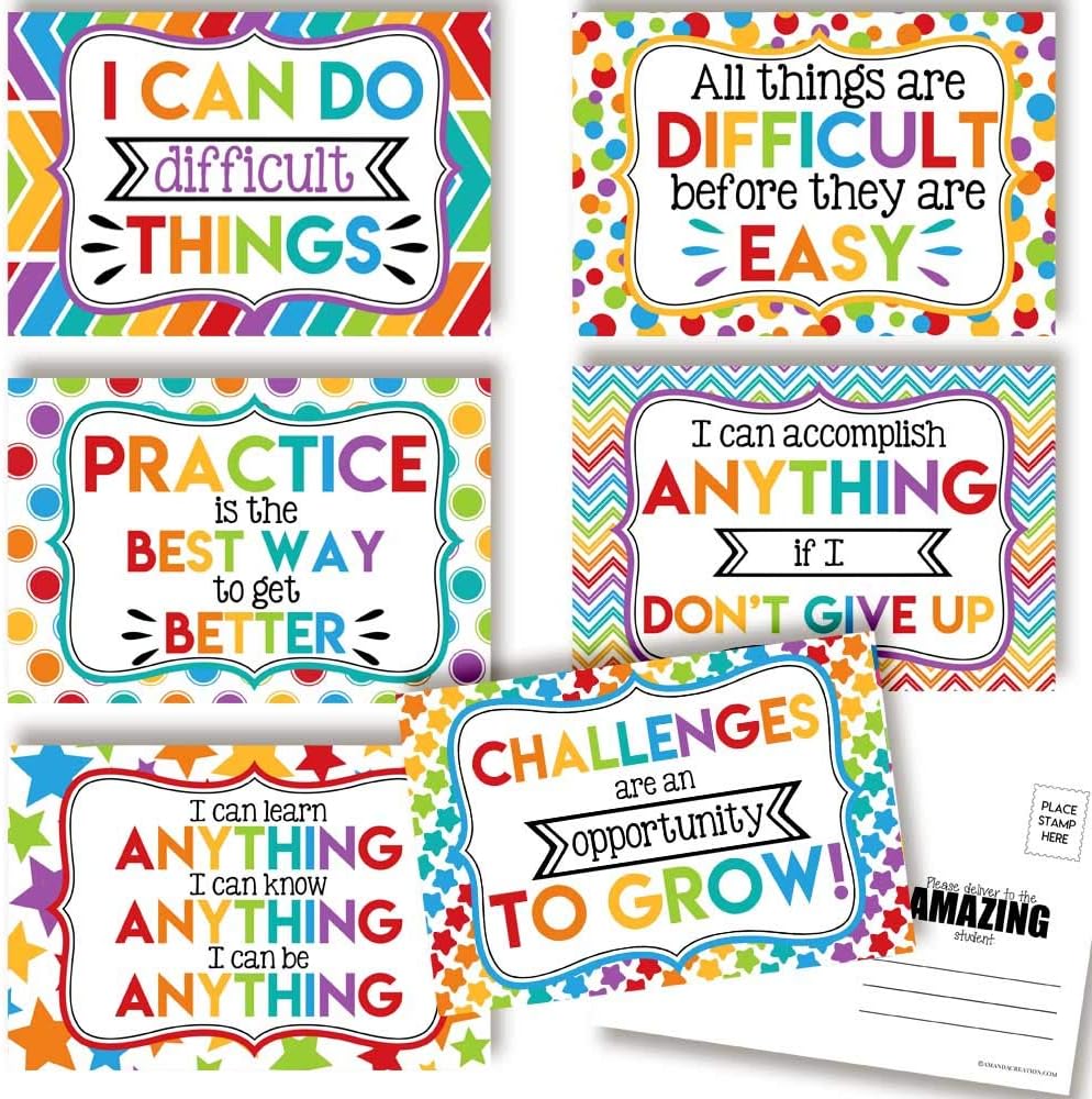 Amazon.com : Positive Postcards, Teacher Postcards, Motivational Thank ...
