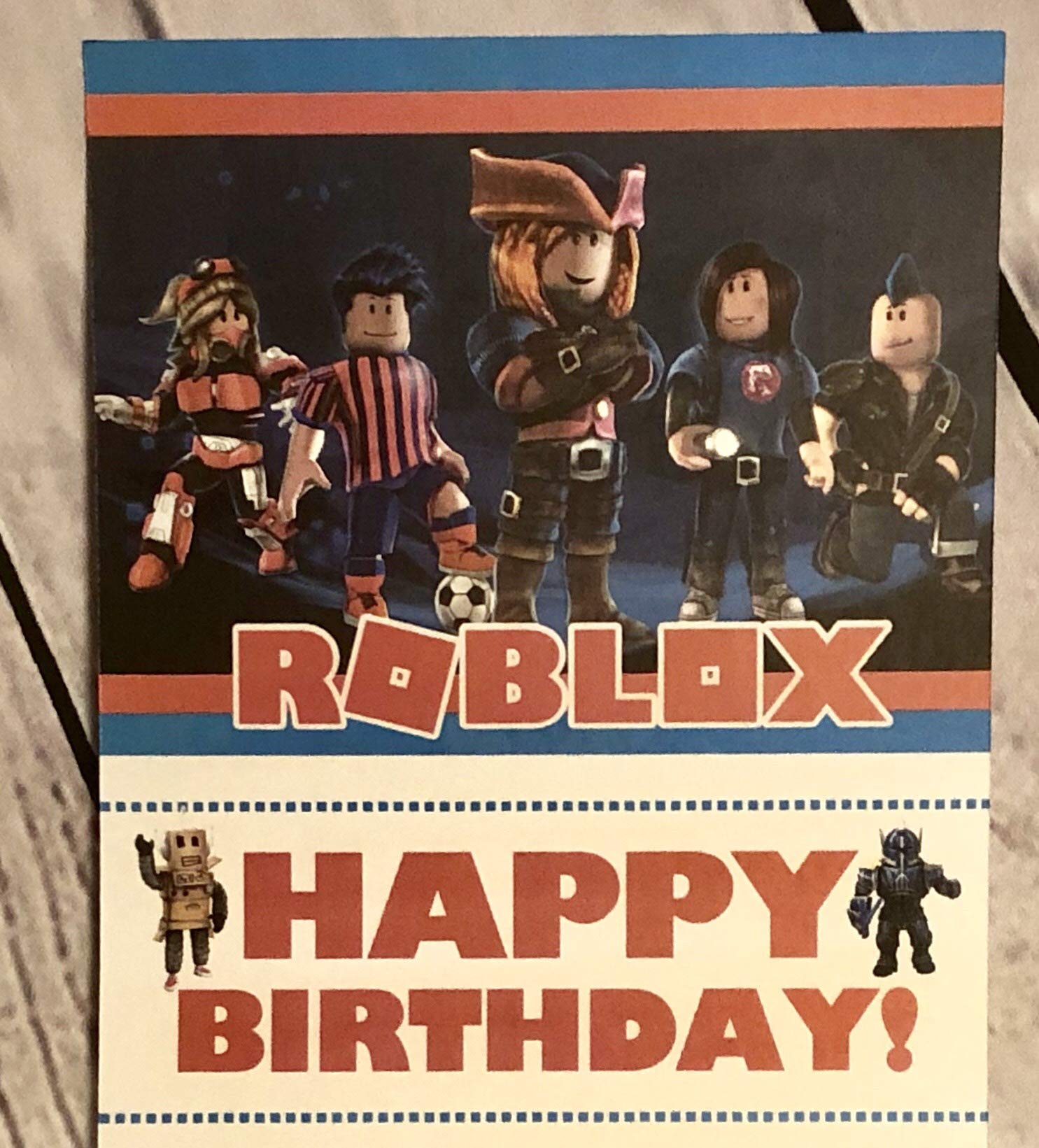 Roblox Happy Birthday Card Inspired Roblox Happy Birthday Card Roblox ...