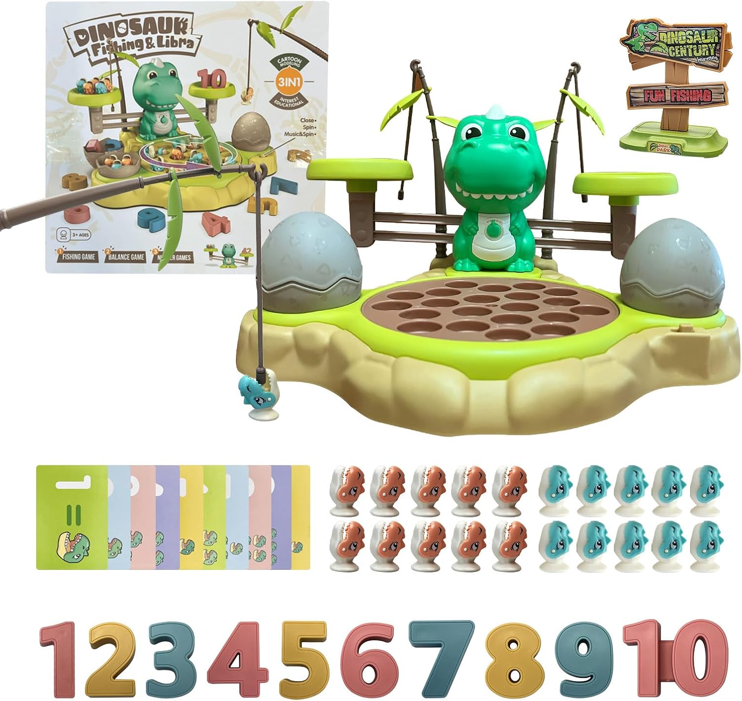 Amazon.com: Dinosaur Balance Counting Cool Math Game -Dinosaur Balance ...
