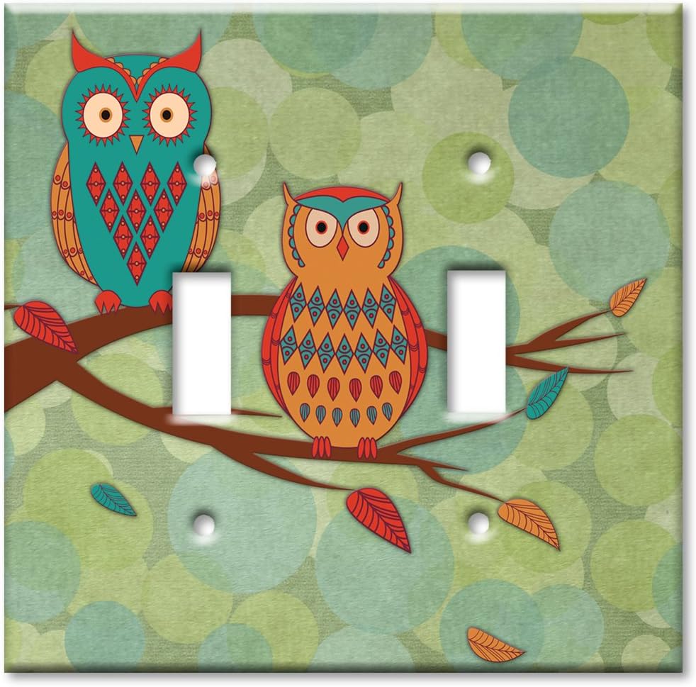 Art Plates - Double Gang Toggle Switch Plate - Decorative Metal Wall ...