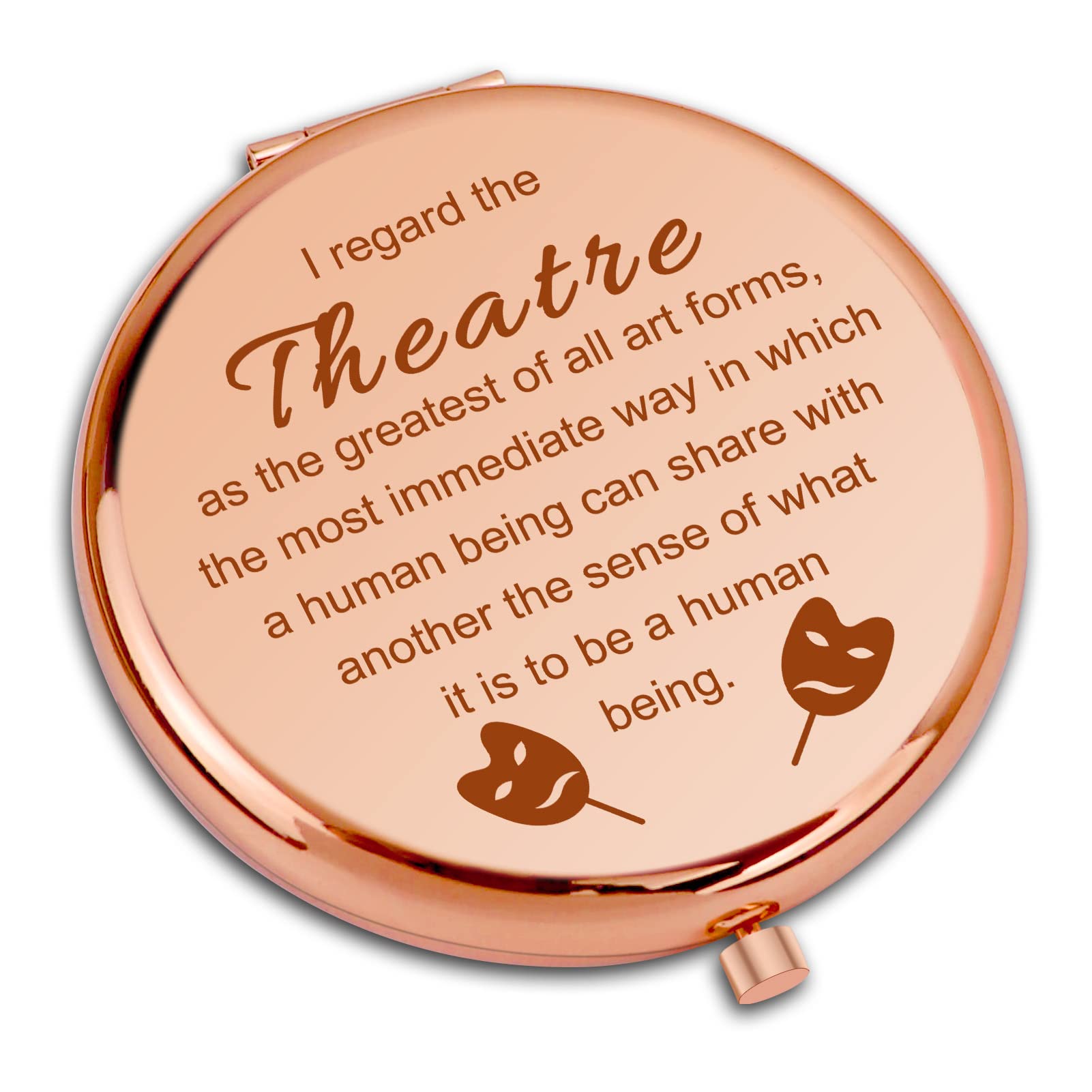 Theatre Drama Gift Actor Rose Gold Makeup Mirror for Drama Student ...