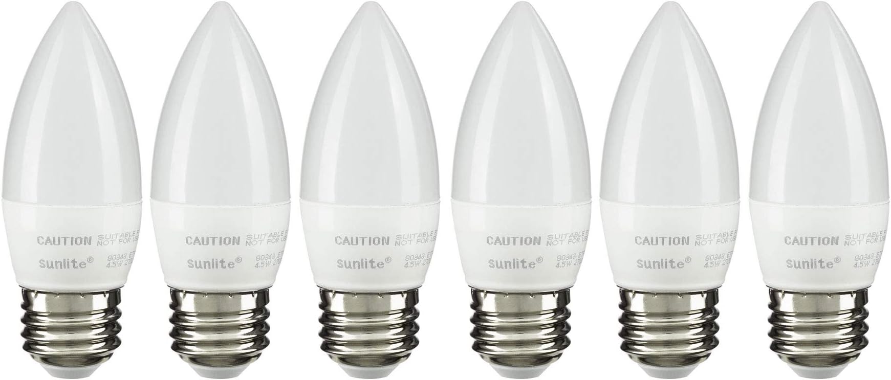 Sunlite 80984 LED B11 Clear Chandelier Light Bulb, 4.5 Watts (40W ...