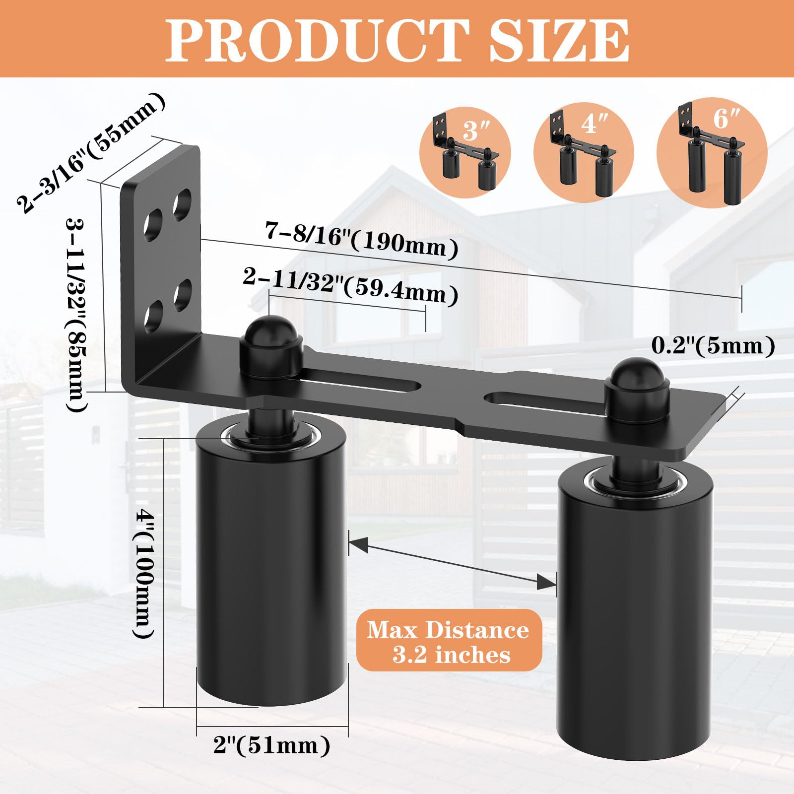 Snapklik.com : YogePote Sliding Gate Roller Guide, Slide Guide Wheels ...