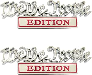 Amazon.com: 2 Pack Classic We The People Edition Emblems,We The People ...