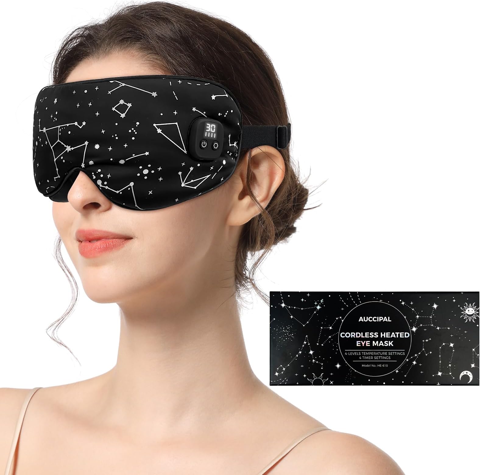 Amazon.com: Heated Eye Mask, Cordless Warm Eye Compress for Dry Eyes ...