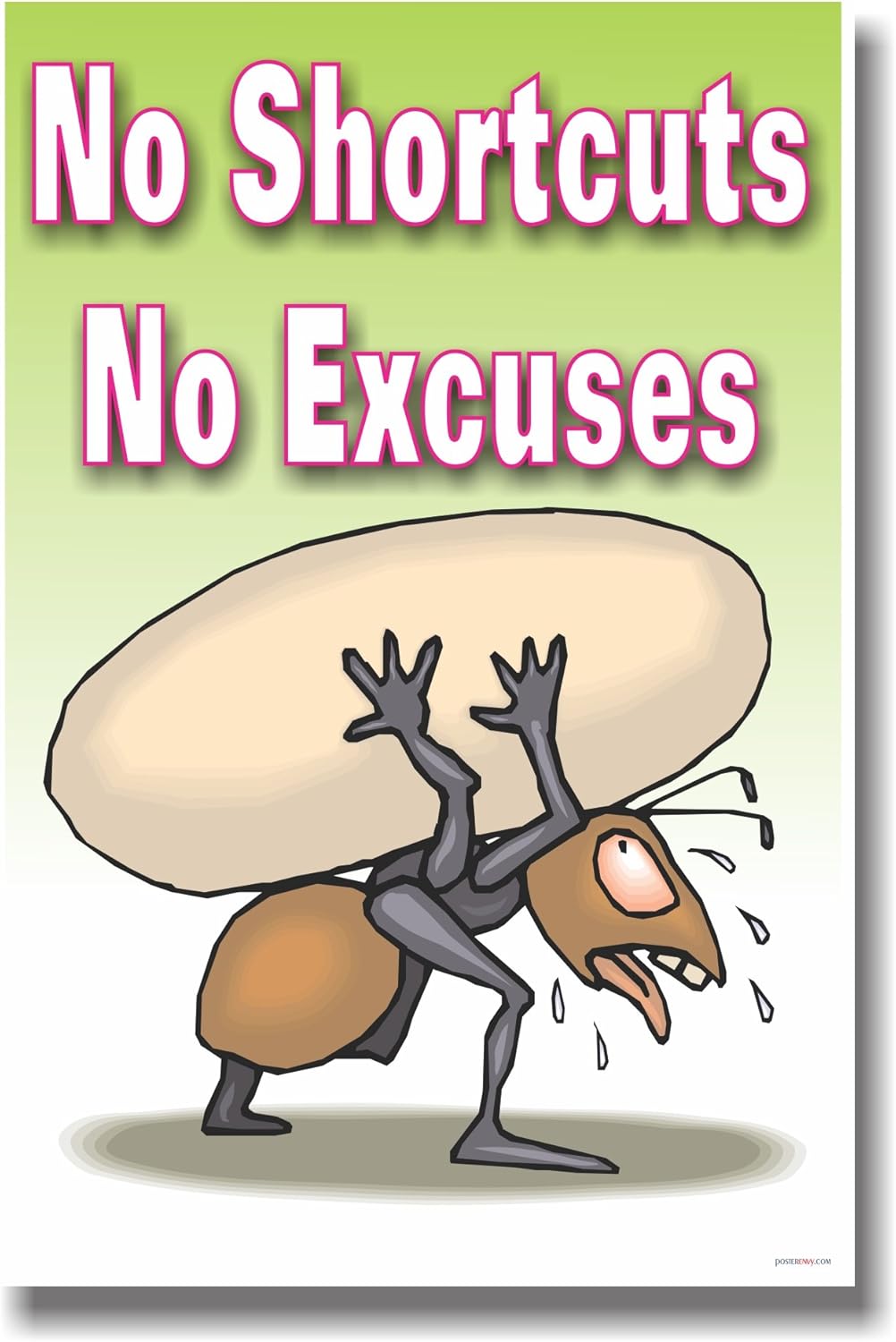 Amazon.com: No Shortcuts, No Excuses - Motivational Poster: Prints ...