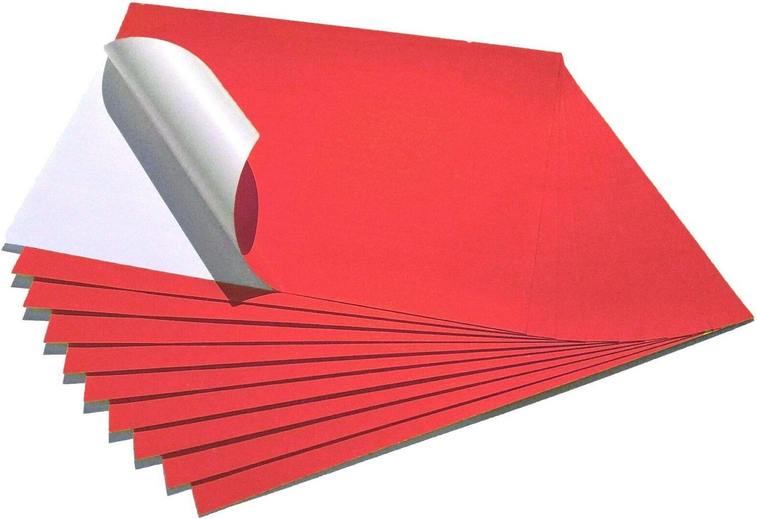 True-Ally 30 A4 Sheets Neon Fluorescent Red Colour Laser Inkjet ...