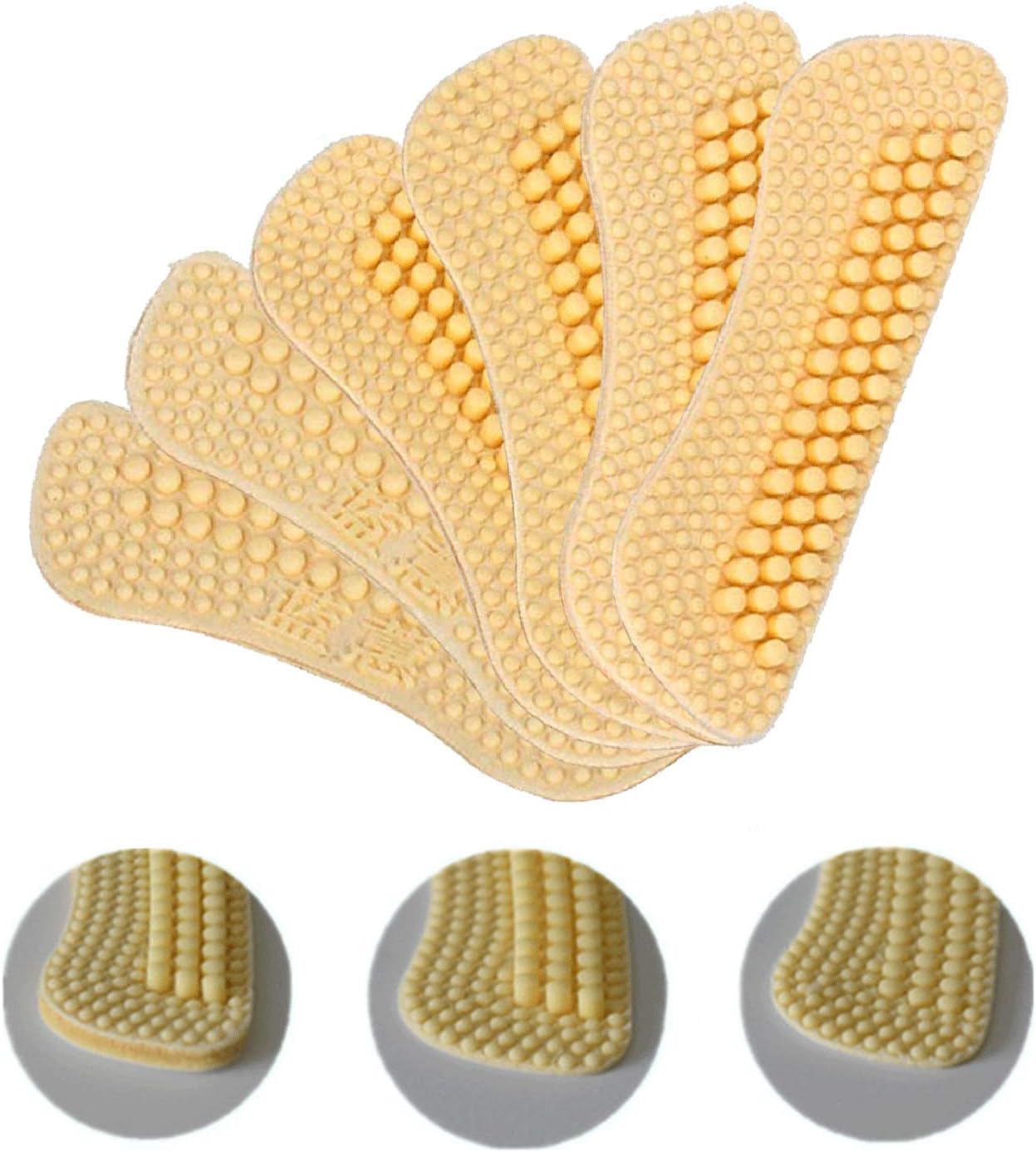 Amazon.com: 3 Pairs Heel Liner Cushions Insoles,4D Heel Grip Pads ...