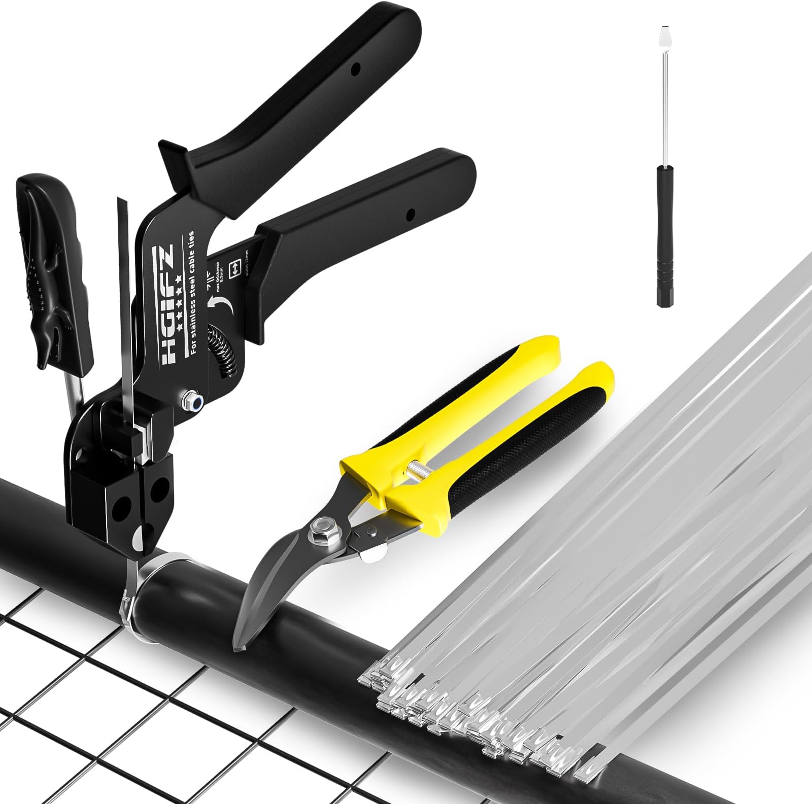 Amazon.com: Metal Zip Tie Tool - Cable Tie Gun for Fastening and ...