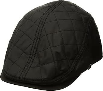 Perry Ellis Men's Quilted Nylon Driving Cap, Black, S-M at Amazon Men’s ...