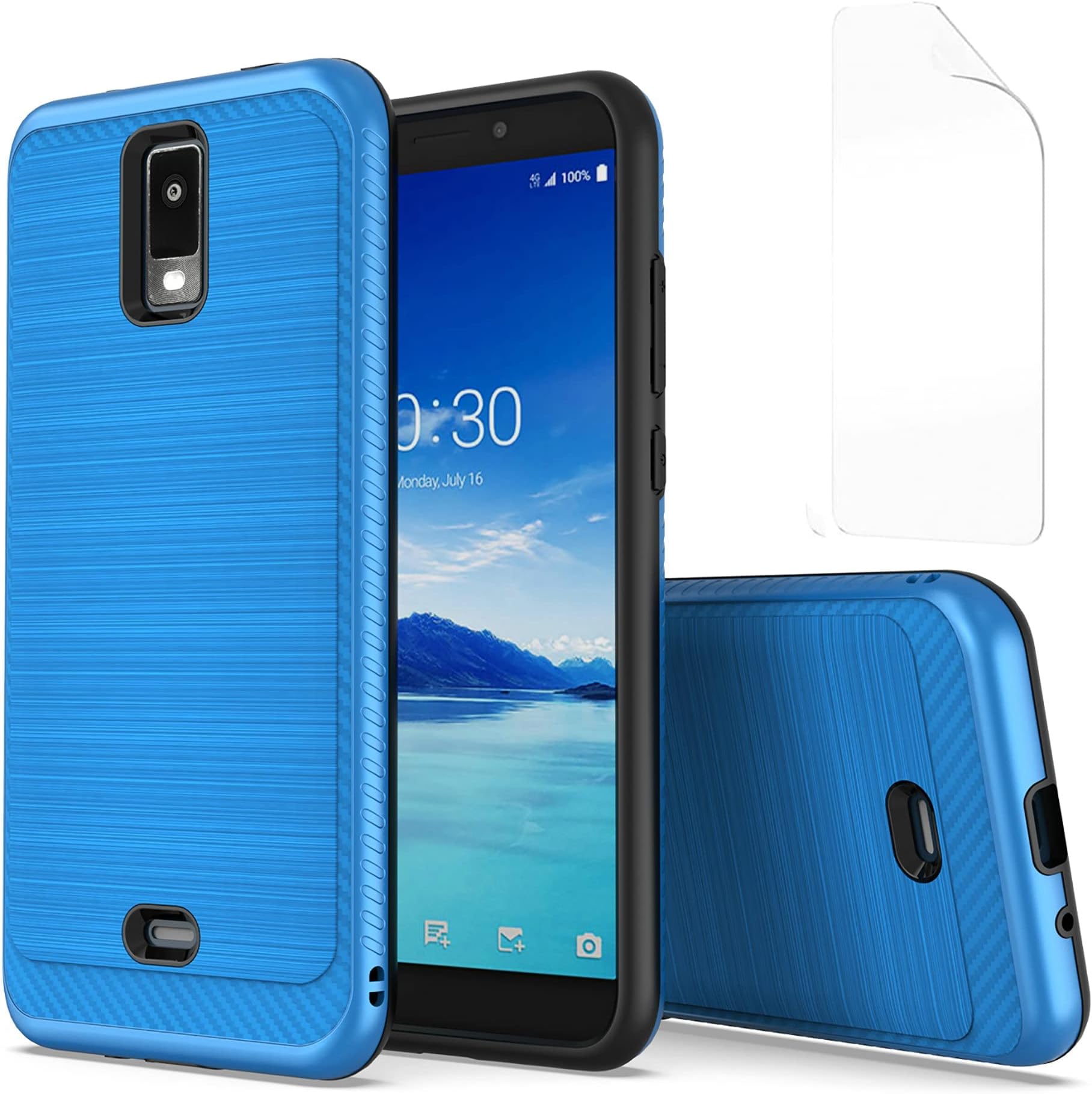 Amazon.com: Ailiber for BLU View 3 Phone Case with Tempered Glass ...