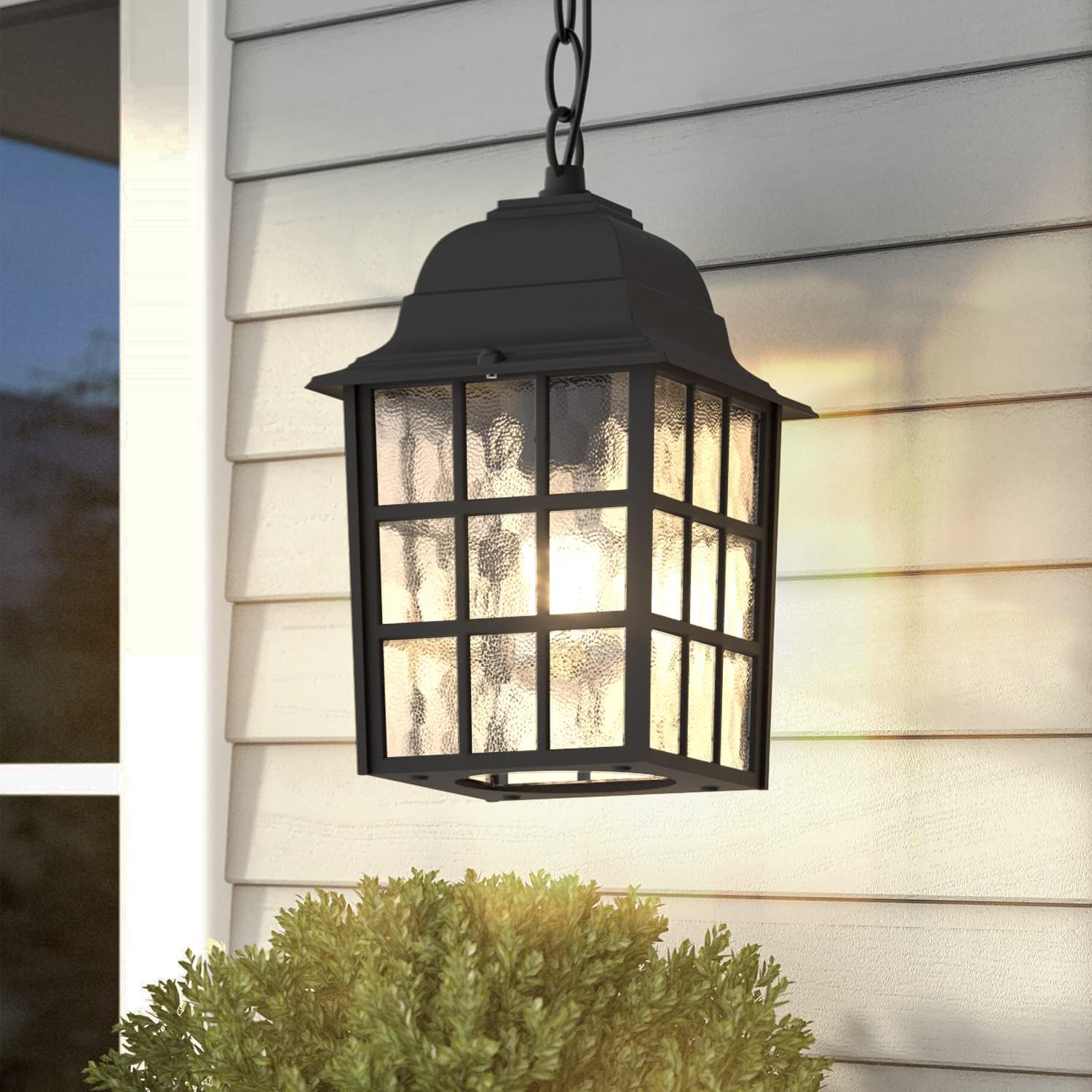Starcurin Outdoor Pendant Lights, Modern Exterior Hanging Porch Light ...