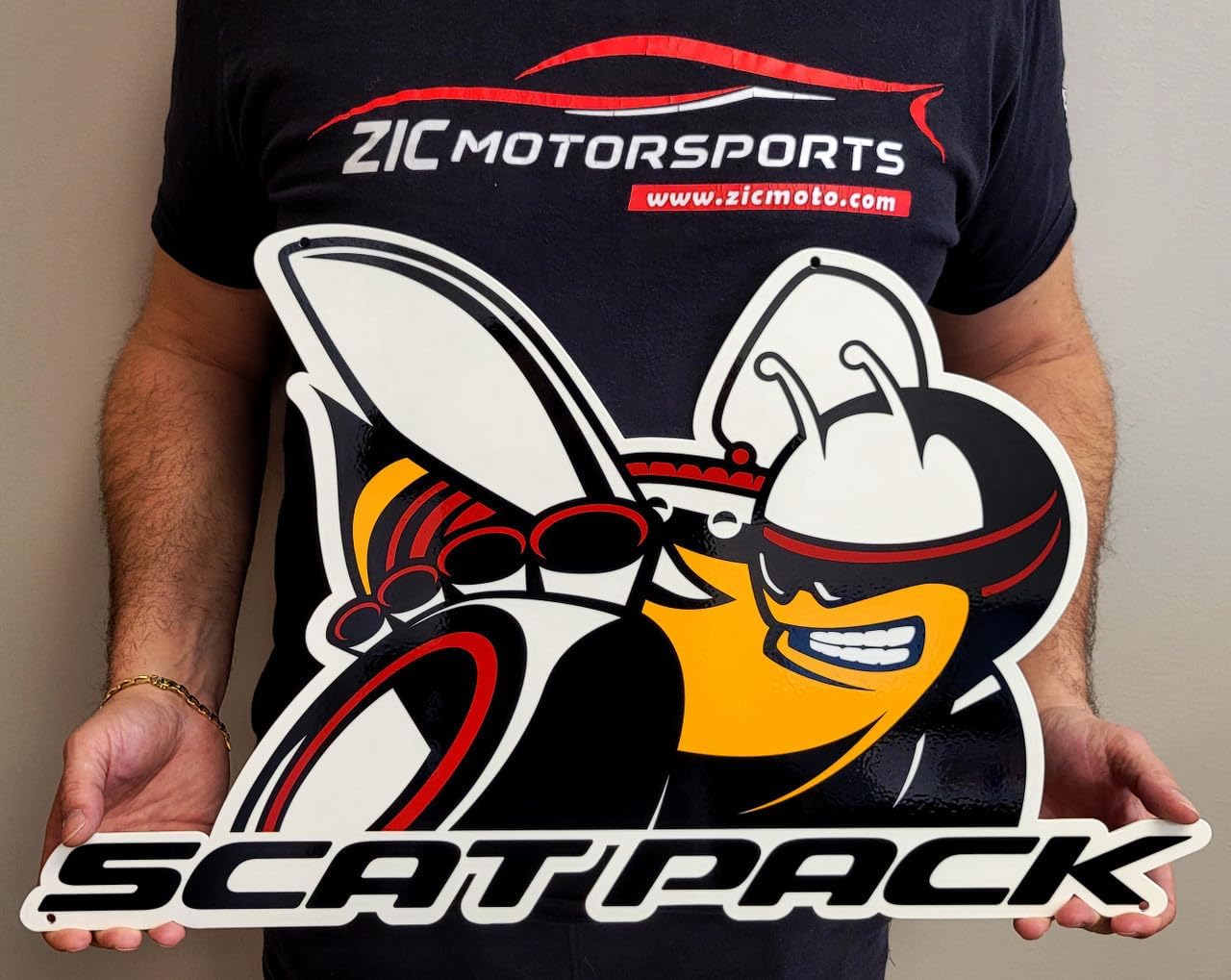 Amazon.com: ZIC Motorsports Dodge Scatpack Bee Steel Sign - Ver2 : Home ...