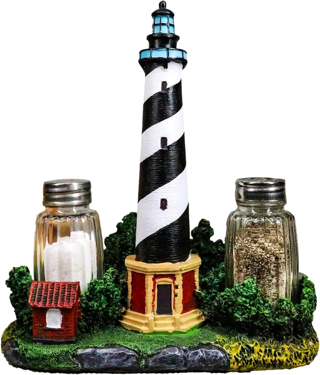 Amazon.com: Nautical Cape Hatteras Lighthouse Glass Salt and Pepper ...